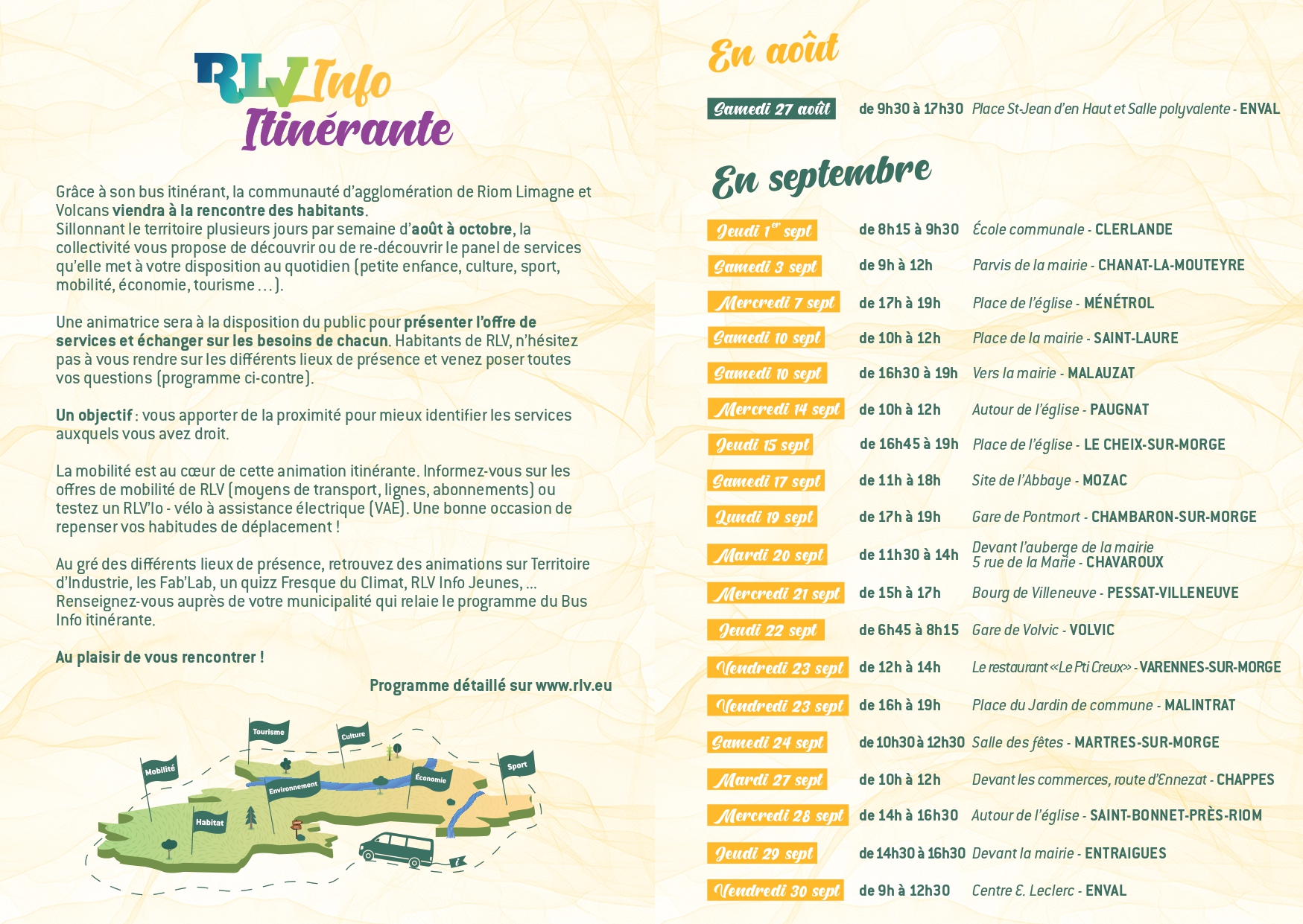Bus RLV Info Itinérante dans les communes